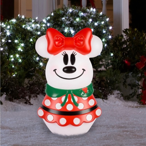 Disney | Other | New Light Up Minnie Mouse Blow Mold 24 | Poshmark